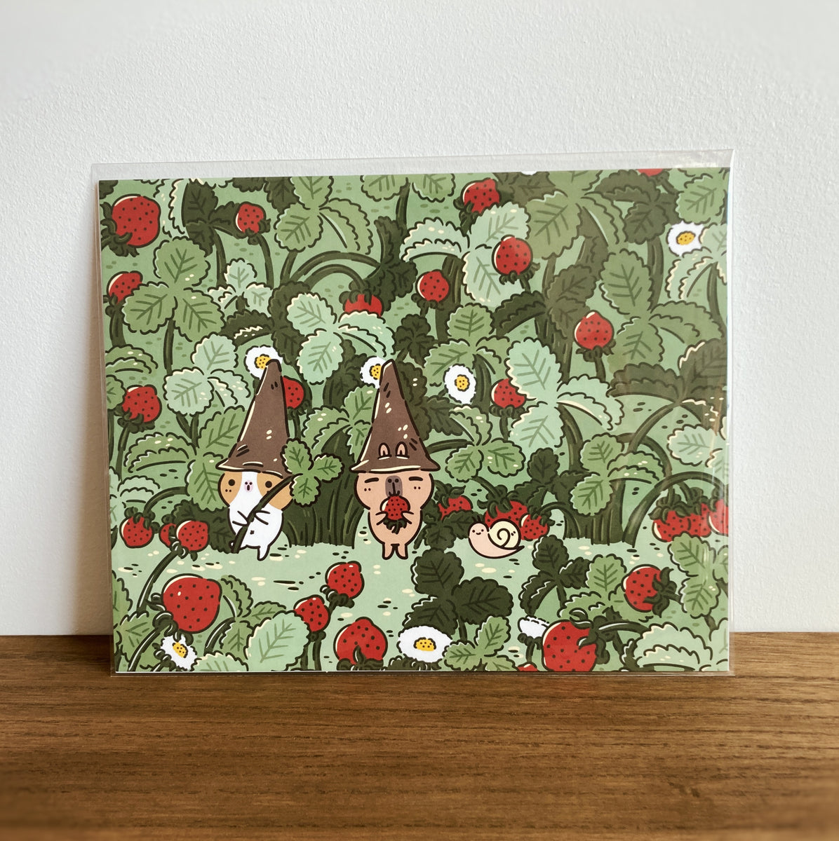 Bubu and Moonch Collection Art Print "Strawberry Season", 10" x 8 ...