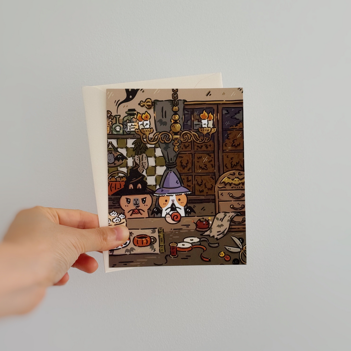 Bubu and Moonch Collection Art Print "Halloween Craft Party", A2 ...
