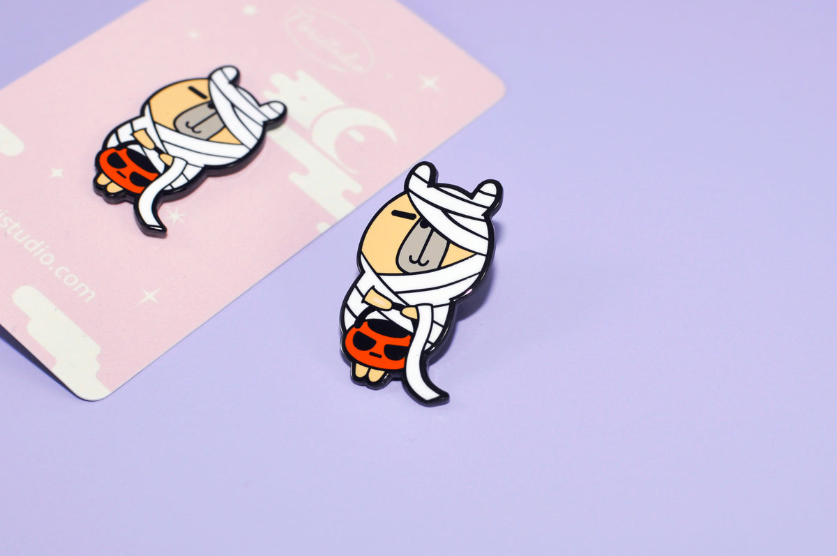 Moonch Halloween Mummy Enamel Pin | – Noristudio